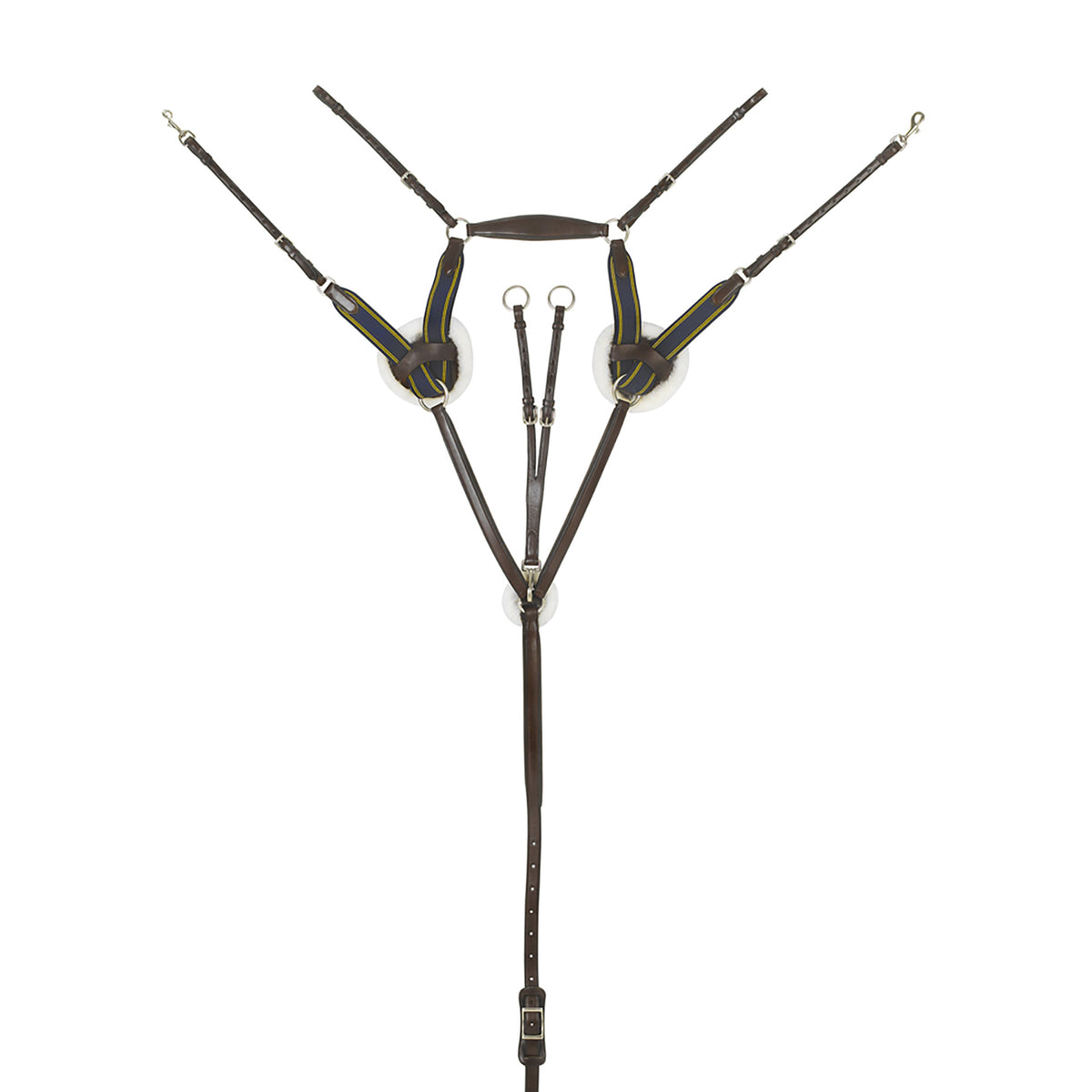 Elite 5-Point Sheepskin Padded Breastplate w/ Running Attachment ...