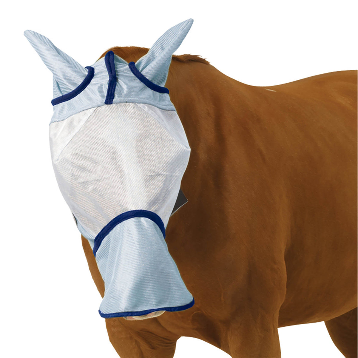 Super Fly Long Nose Mask - Lt Blue/Navy – Ovation Riding