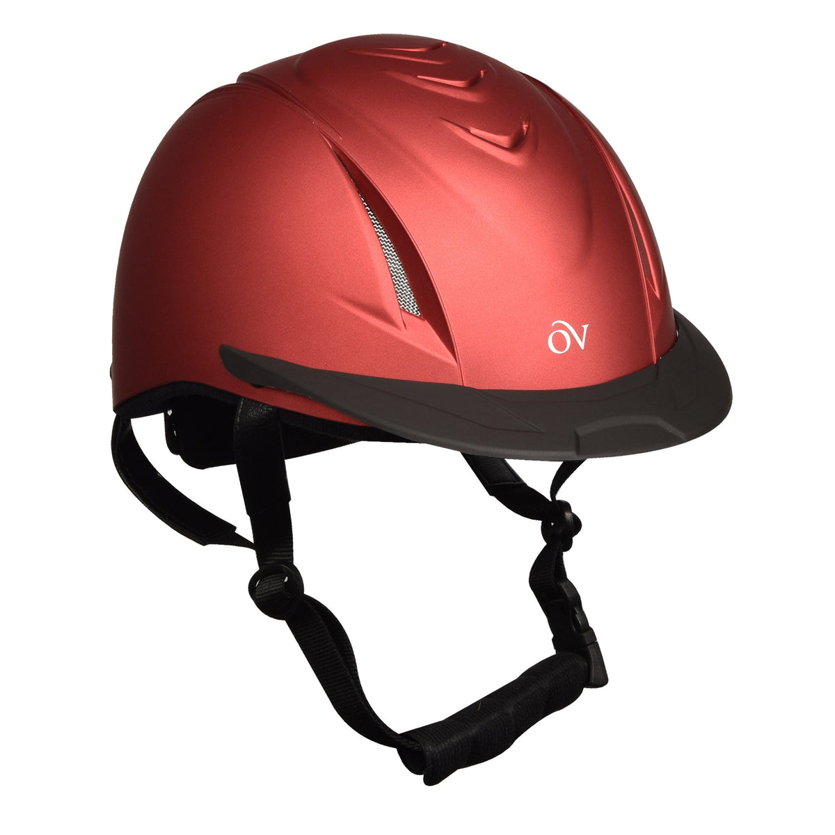 Metallic Schooler Helmet - Red – Ovation Riding