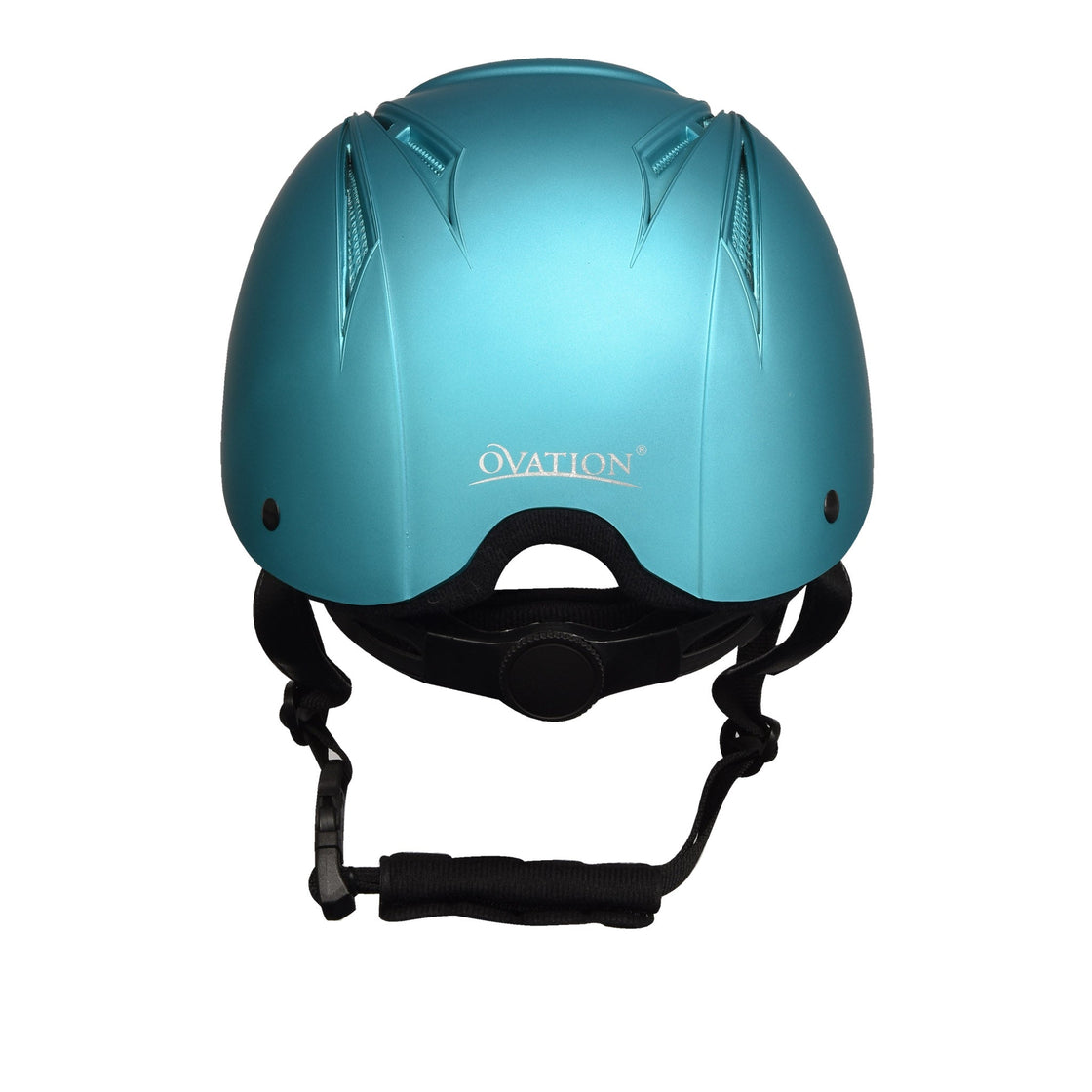 Metallic Schooler Helmet- Teal – Ovation Riding