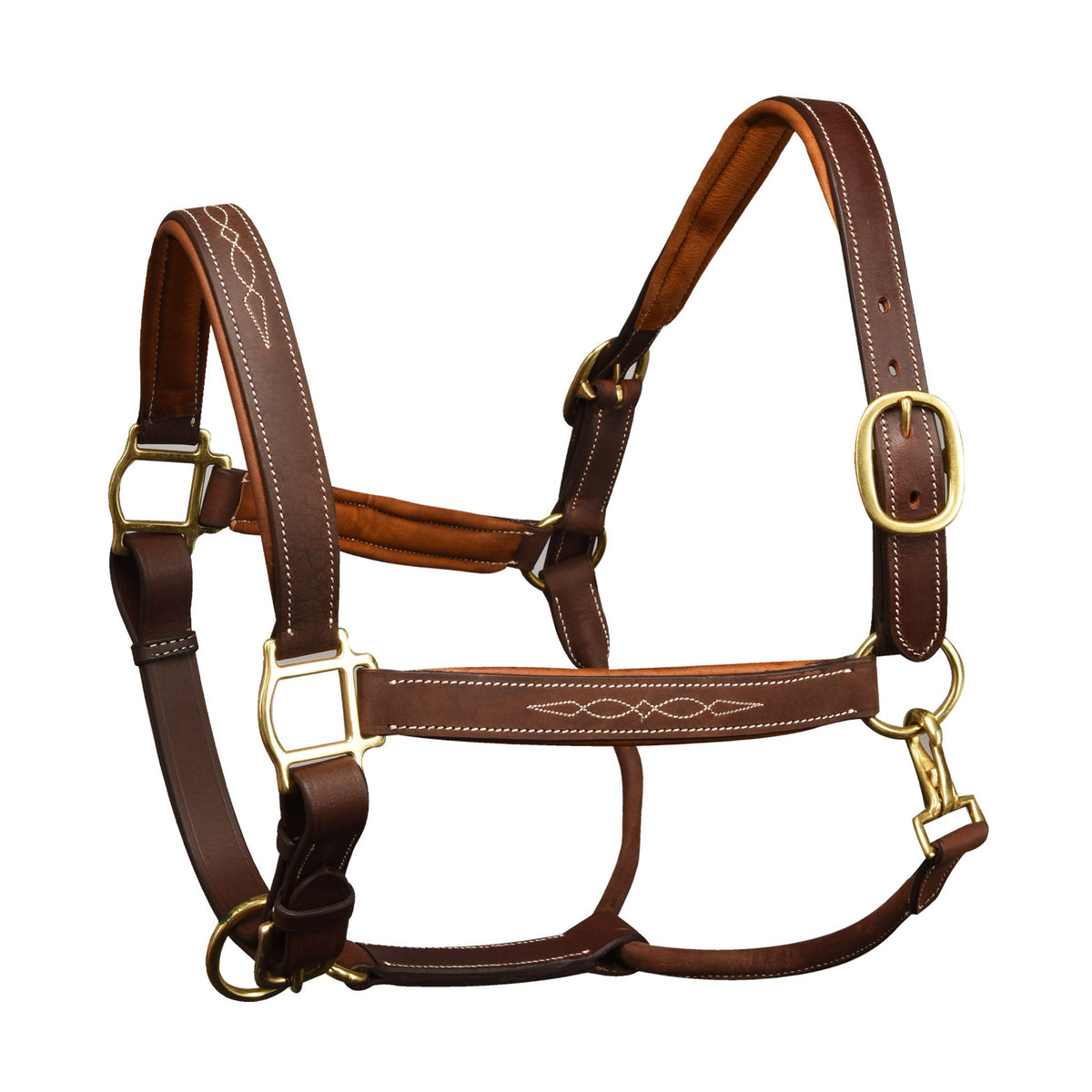 Richtan Luxury Padded Halter - Brown/Tan – Ovation Riding