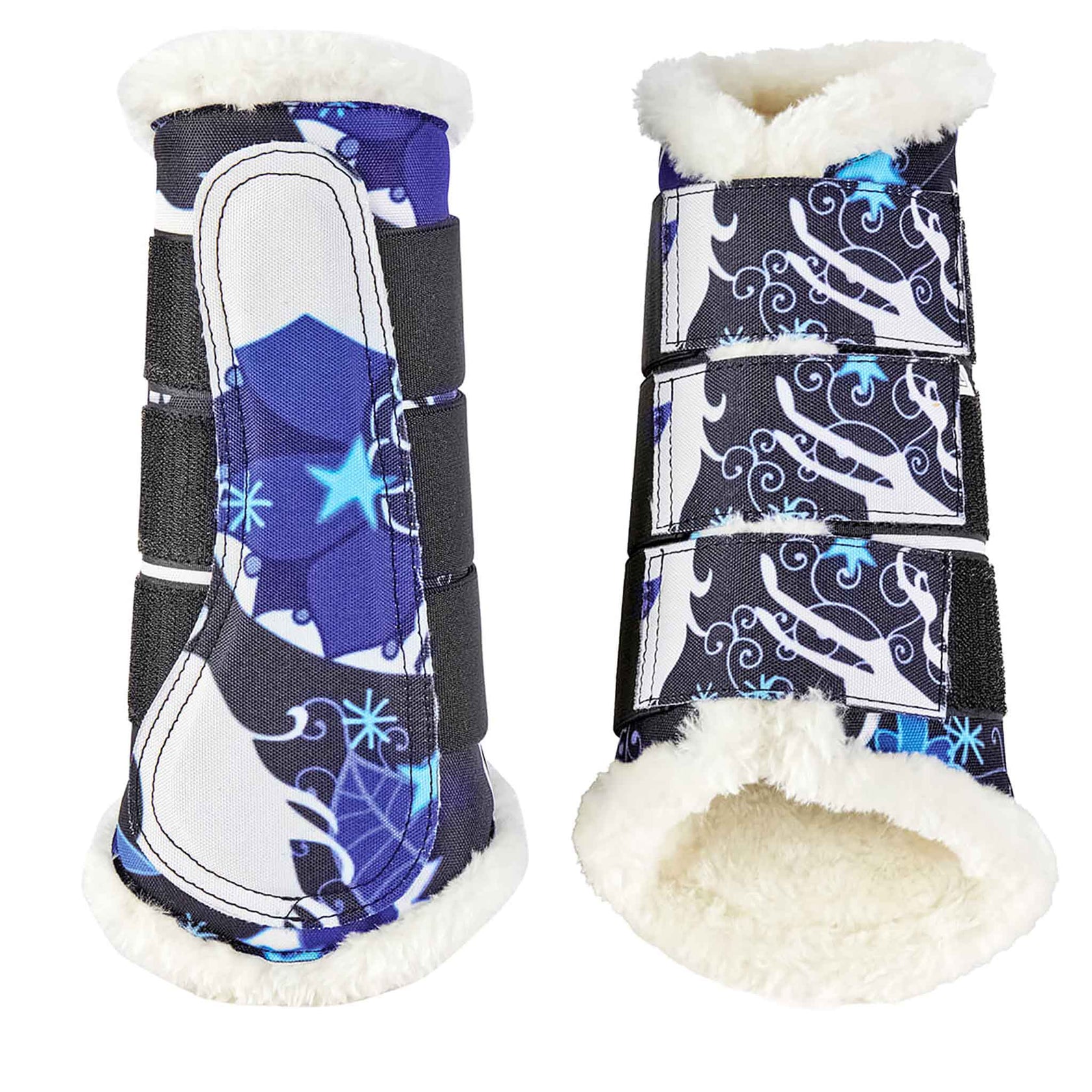 Altitude Galloping Boots - Blue Whimsical Horses – Ovation Riding