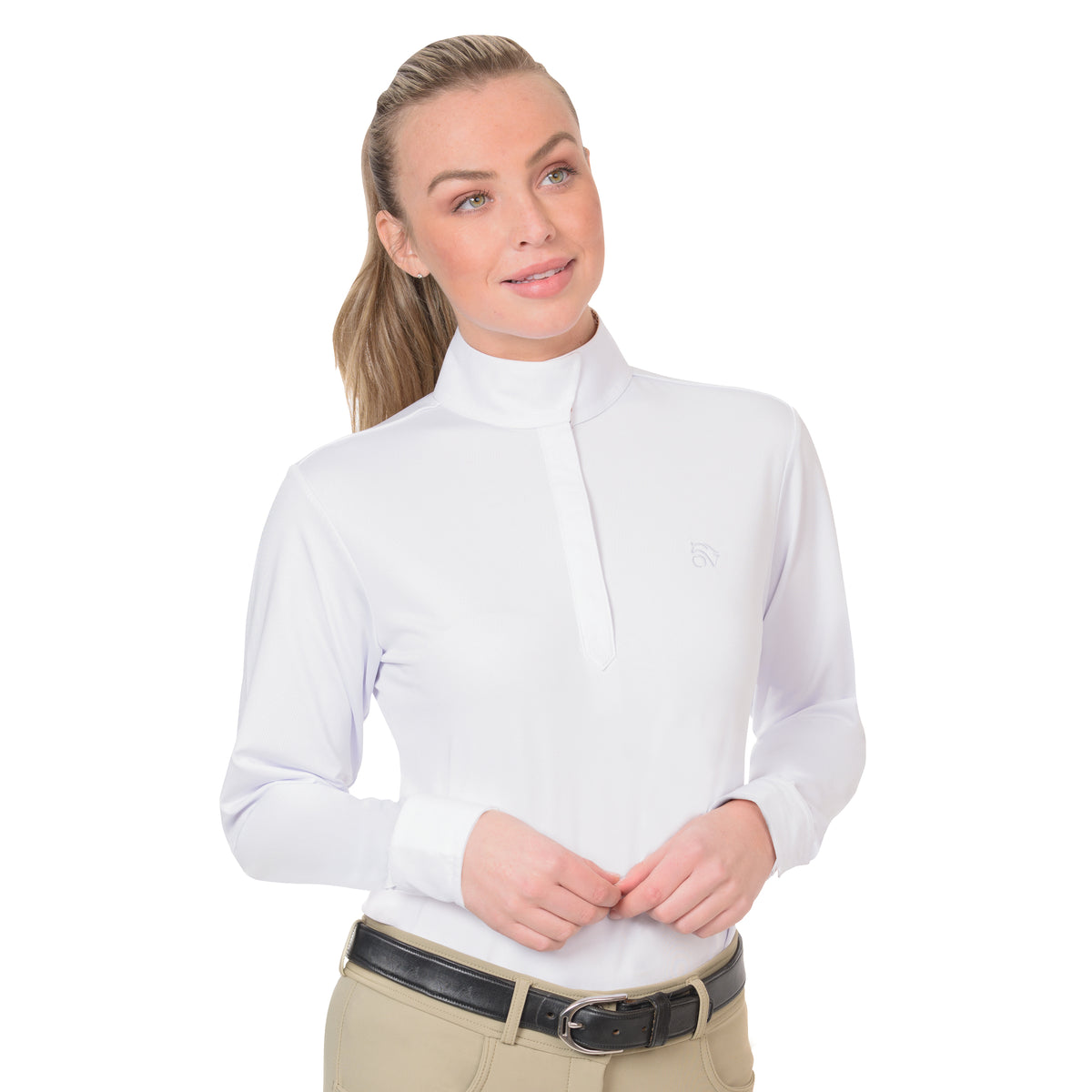 Women's Adirondack Show Shirt - White – Ovation Riding